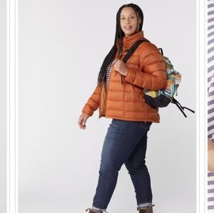 REI | Jackets & Coats | Rei Womans Down Jacket Orange Plus Size 3xl New ...
